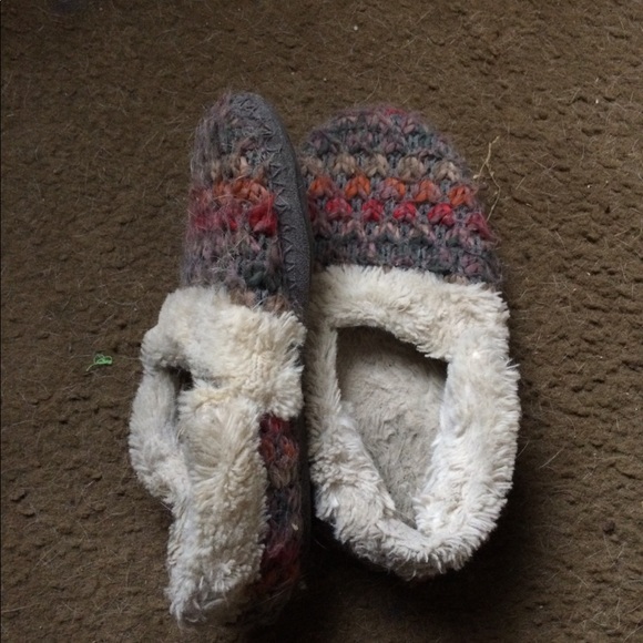Shoes | Well Worn Multicolored Slippers | Poshmark